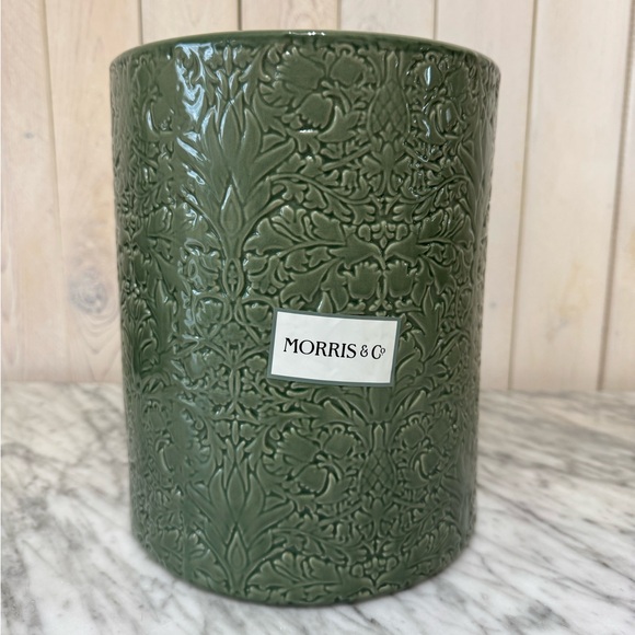 Morris & Co. | Bath | Morris Co Floral Ceramic Waste Bin Green | Poshmark